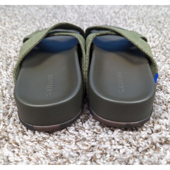 Rothy's | Shoes | Rothys The Weekend Slide Womens Green Cross Strap ...